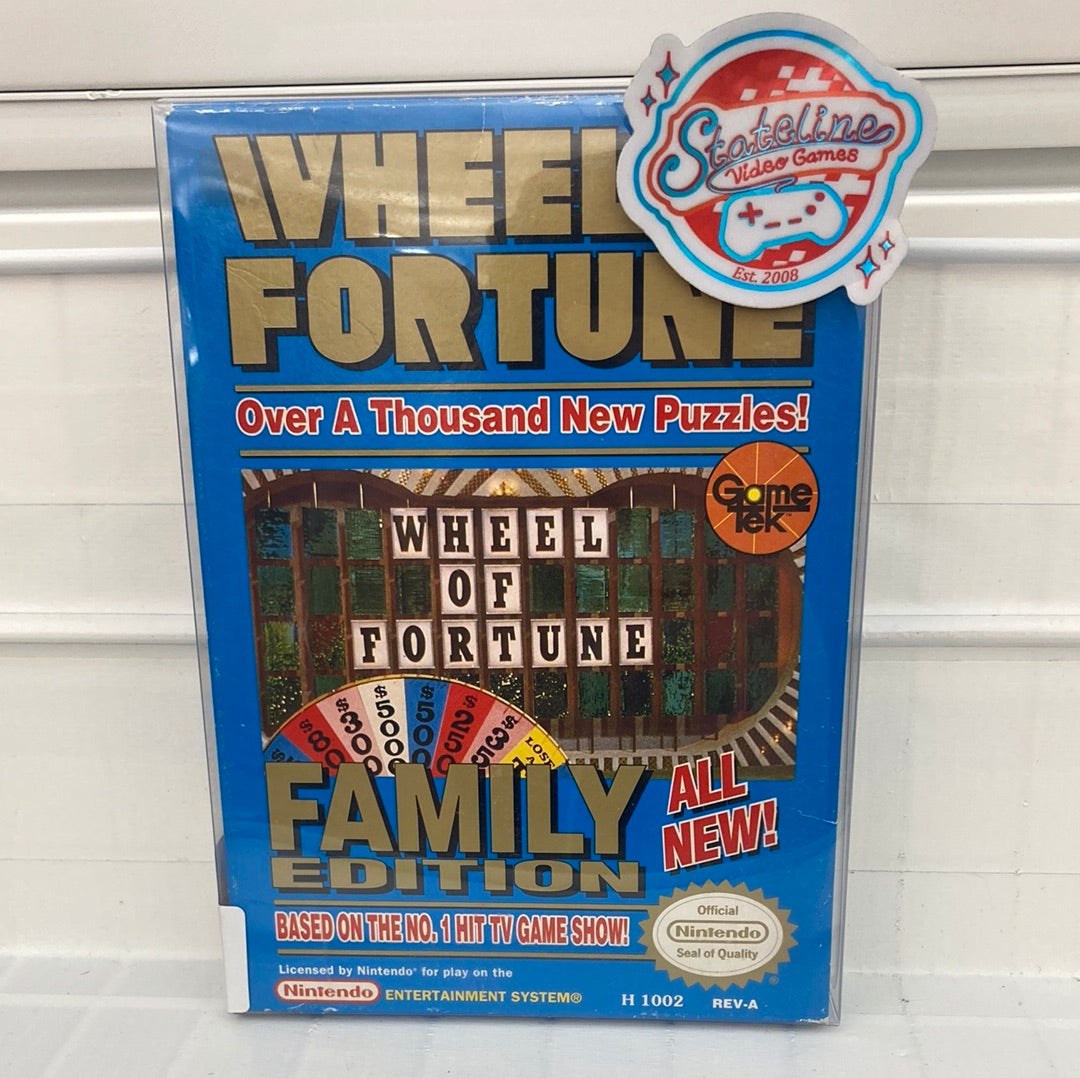 Wheel of Fortune Family Edition - NES – Stateline Video Games Inc.