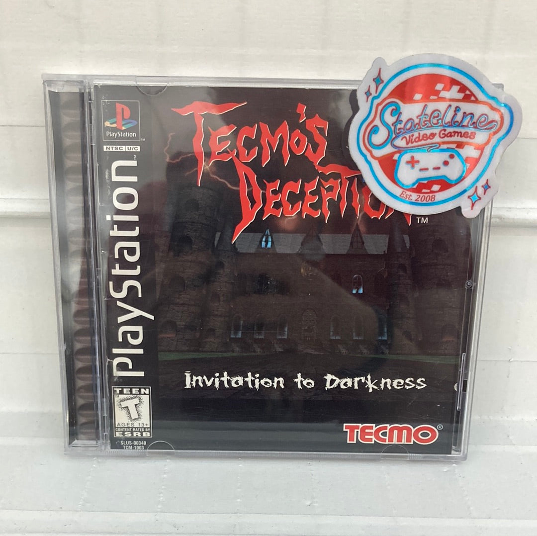 Tecmo's Deception Invitation to Darkness - Playstation – Stateline ...