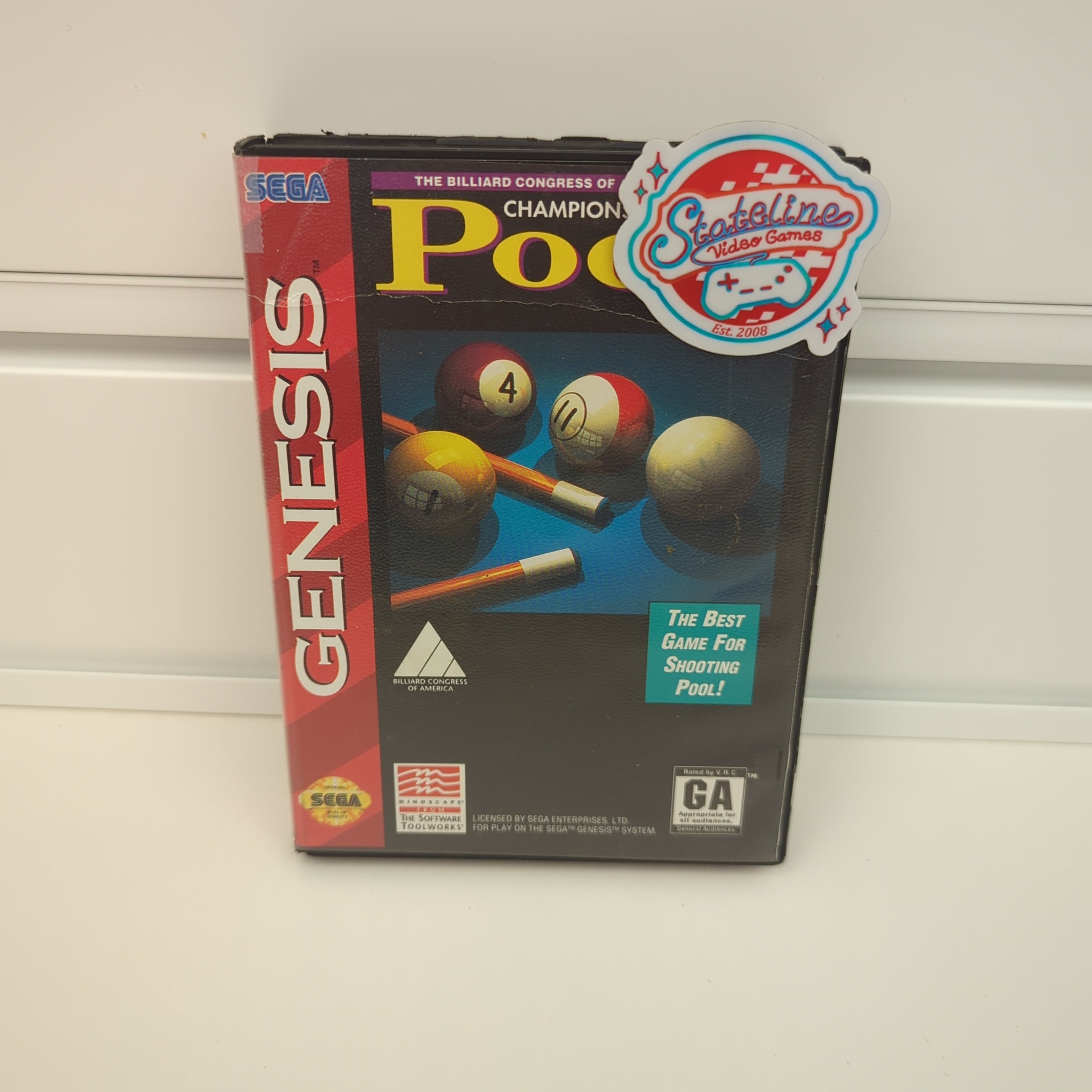 Championship Pool - Sega Genesis – Stateline Video Games Inc.