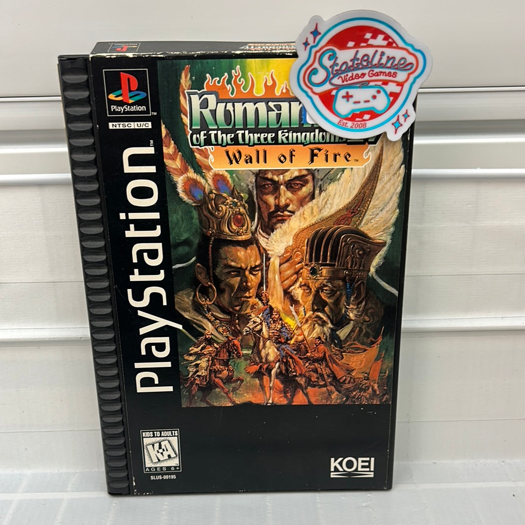Romance of the Three Kingdoms IV Wall of Fire [Long Box] - Playstation ...