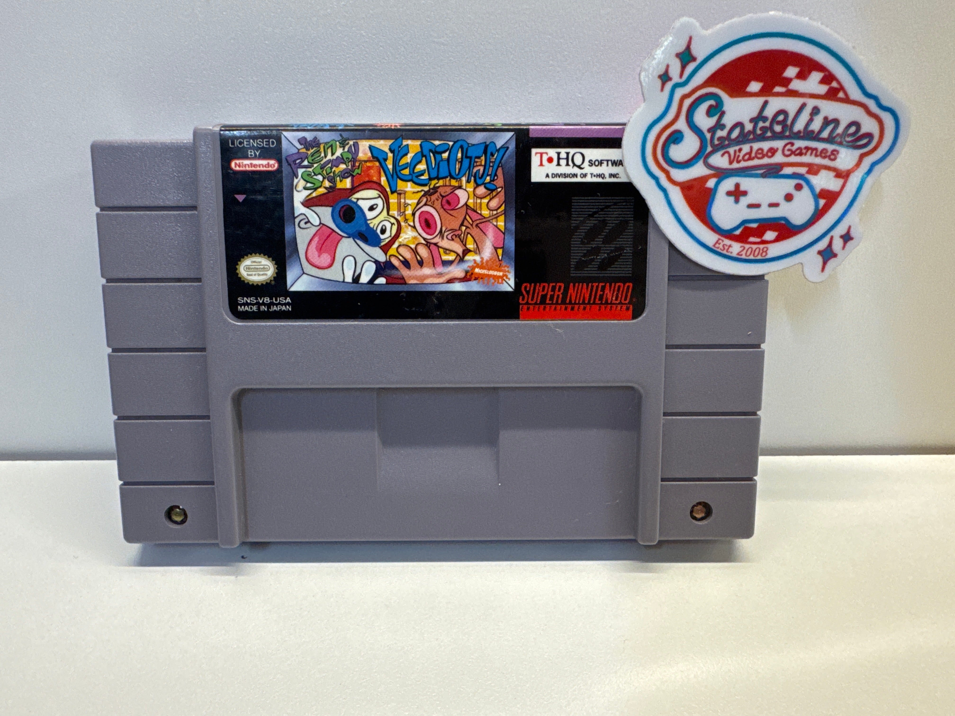 The Ren and Stimpy Show Veediots - Super Nintendo – Stateline Video ...