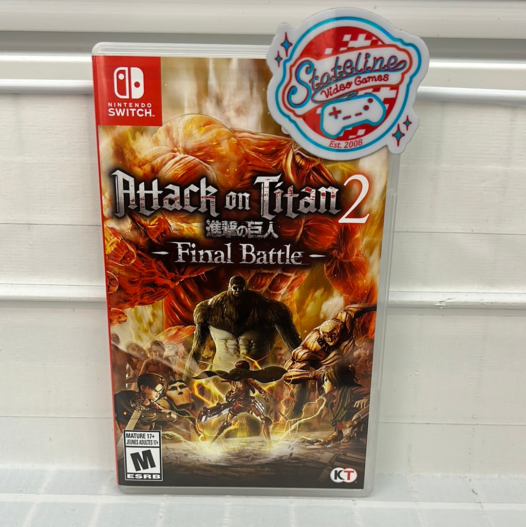 Attack on Titan 2: Final Battle - Nintendo Switch – Stateline Video ...