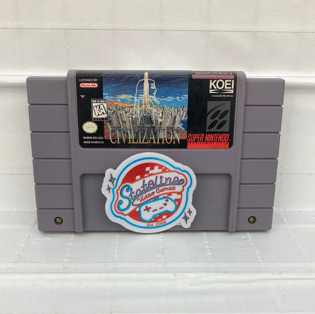 Sid Meier's Civilization - Super Nintendo – Stateline Video Games Inc.