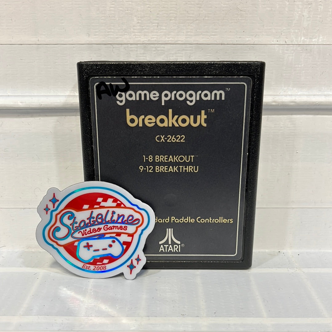 Breakout [Text Label] - Atari 2600 – Stateline Video Games Inc.