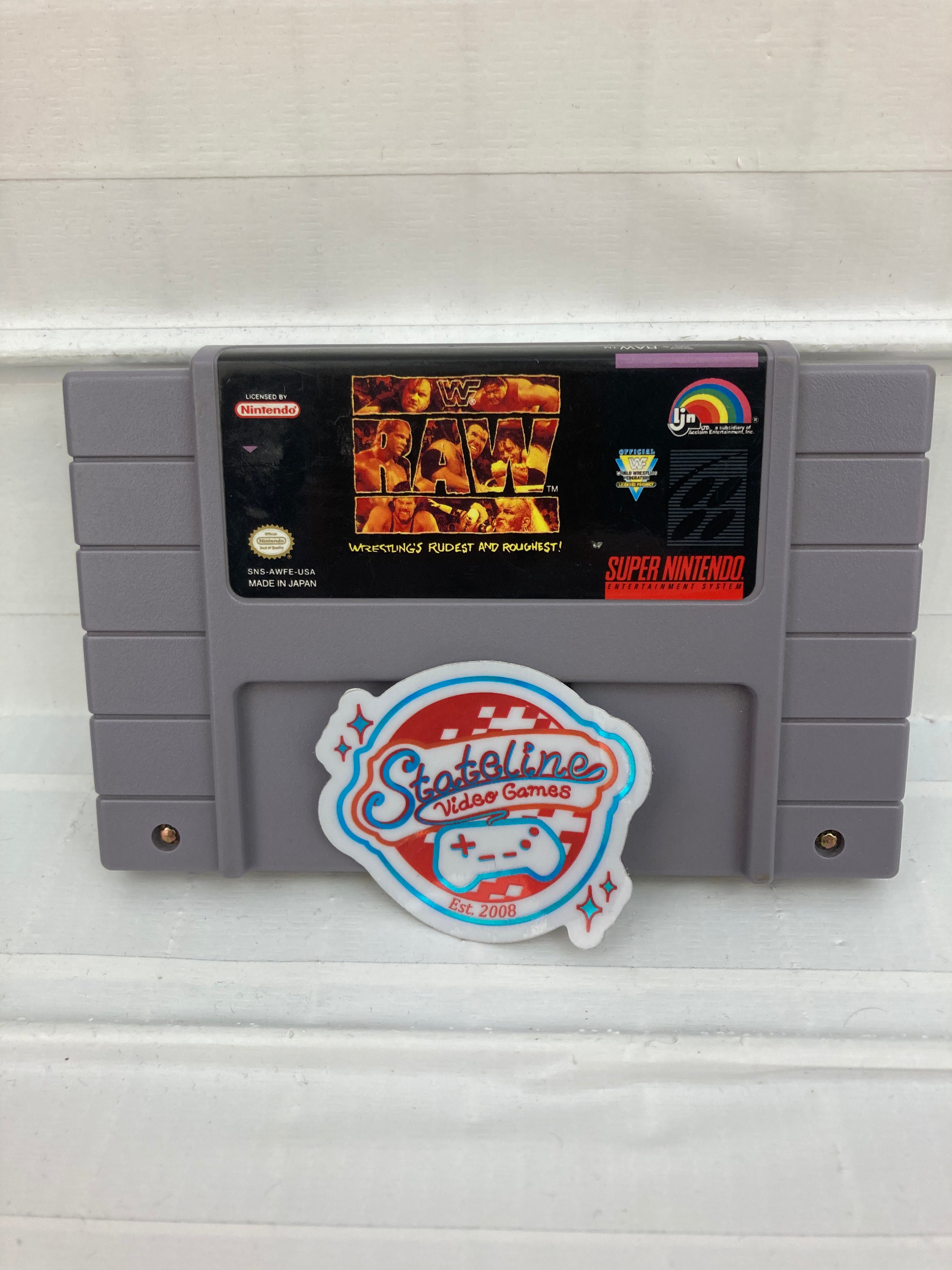 WWF Raw - Super Nintendo – Stateline Video Games Inc.