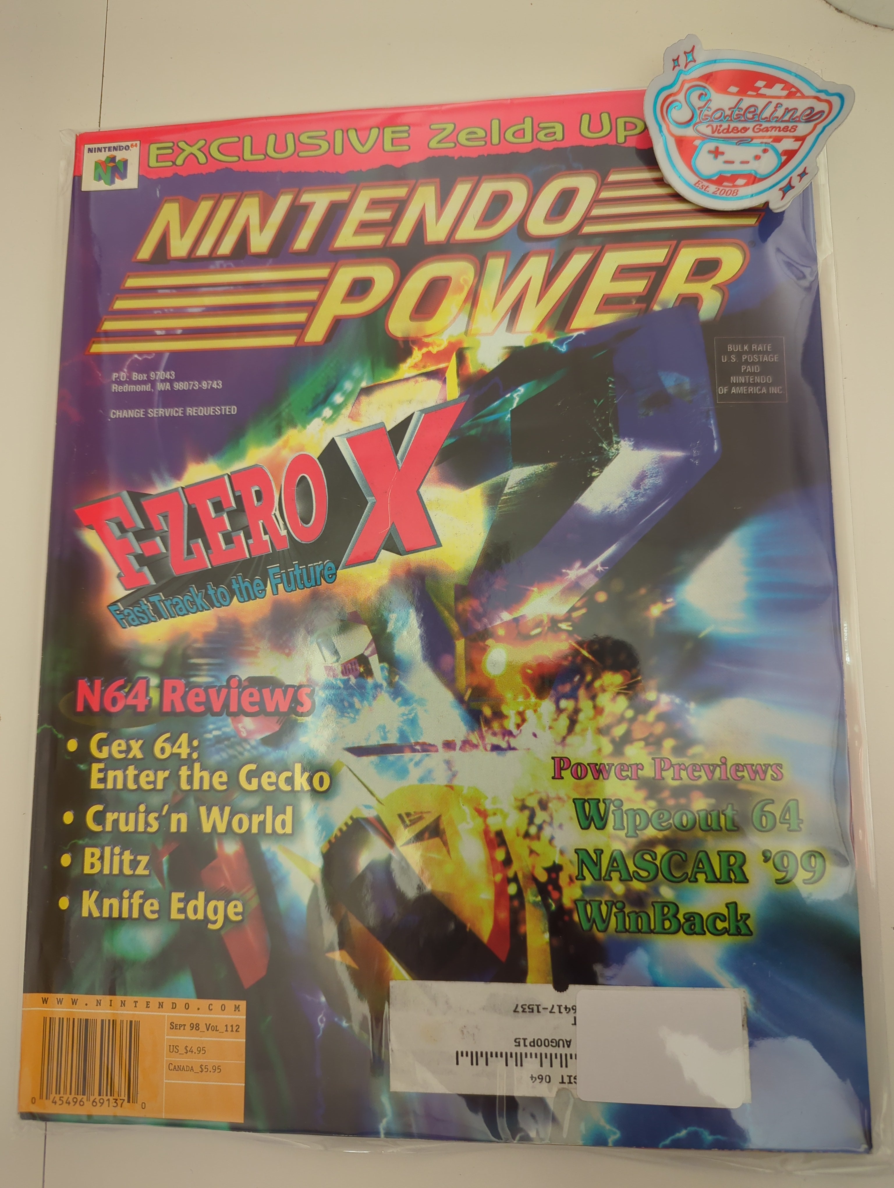 [Volume 112] F-Zero X - Nintendo Power – Stateline Video Games Inc.
